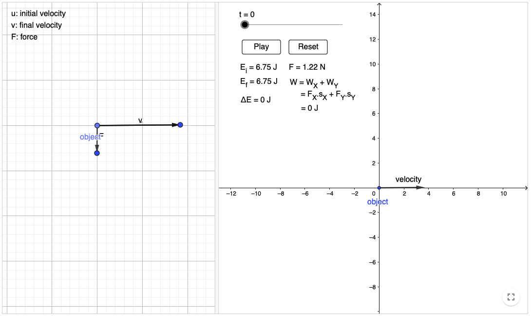 Work Done Simulation – Physics Lens